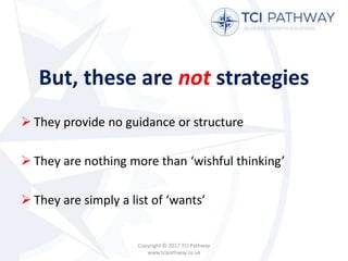 Goal Setting IS NOT Strategy | PPT