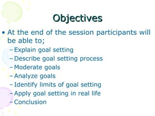 Goal setting large theories for principal of management | PPT