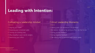 Goal setting & leadership fundamentals | PPT