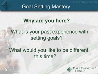 Goal Setting Mastery | PPT