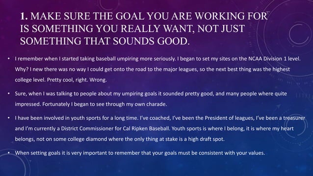 Goal setting – powerful written goals in 7 steps | PPTX