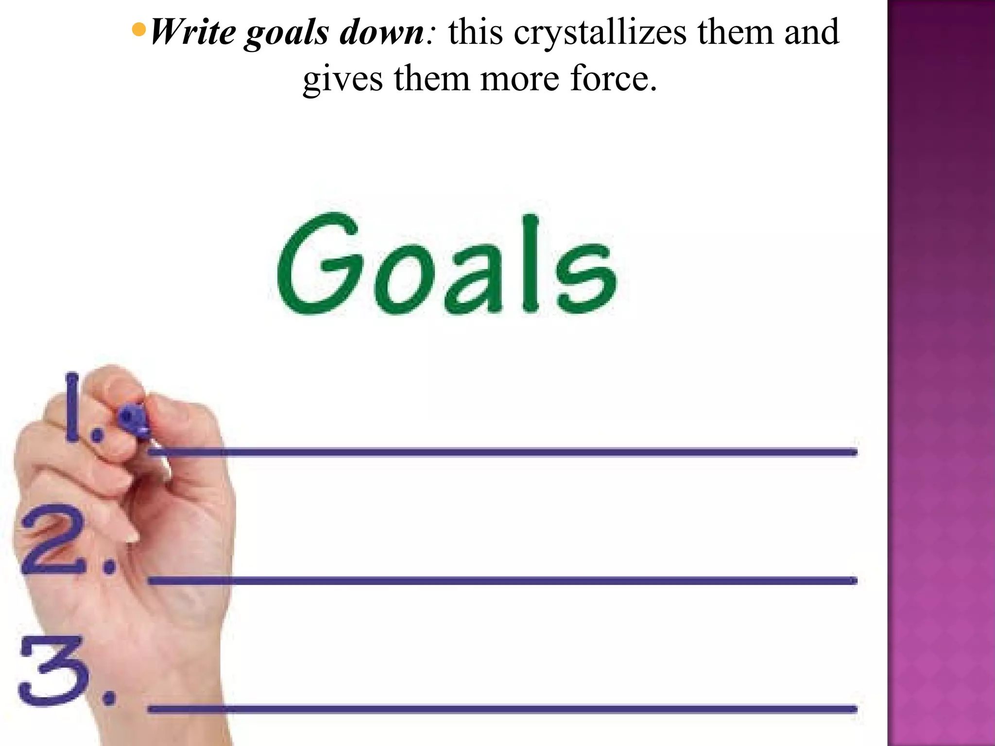 Goal setting ppt | PPT