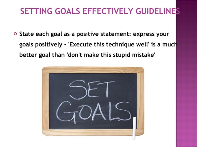 Goal setting ppt | PPT