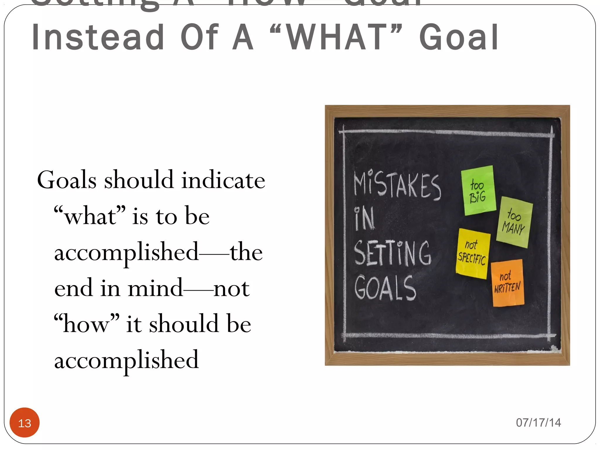 Goal Setting - Expalined with images | PPT