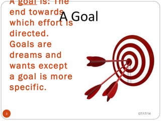Goal Setting - Expalined with images | PPT