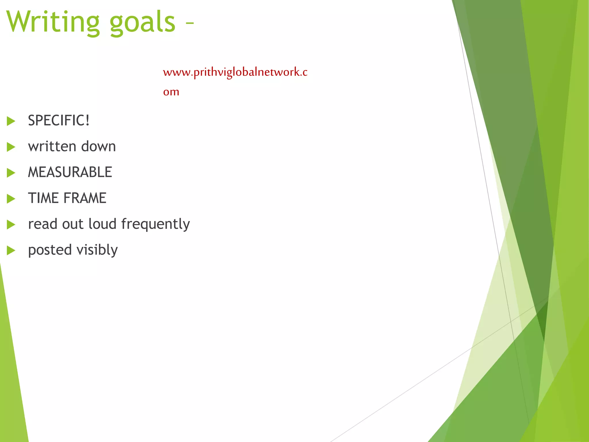 Goal setting ppt | PPTX