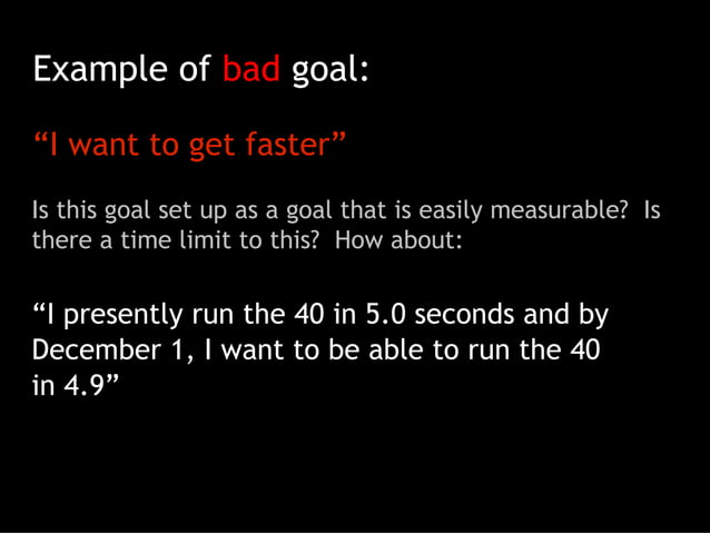 Goal setting presentation | PPT | Soccer | Sports