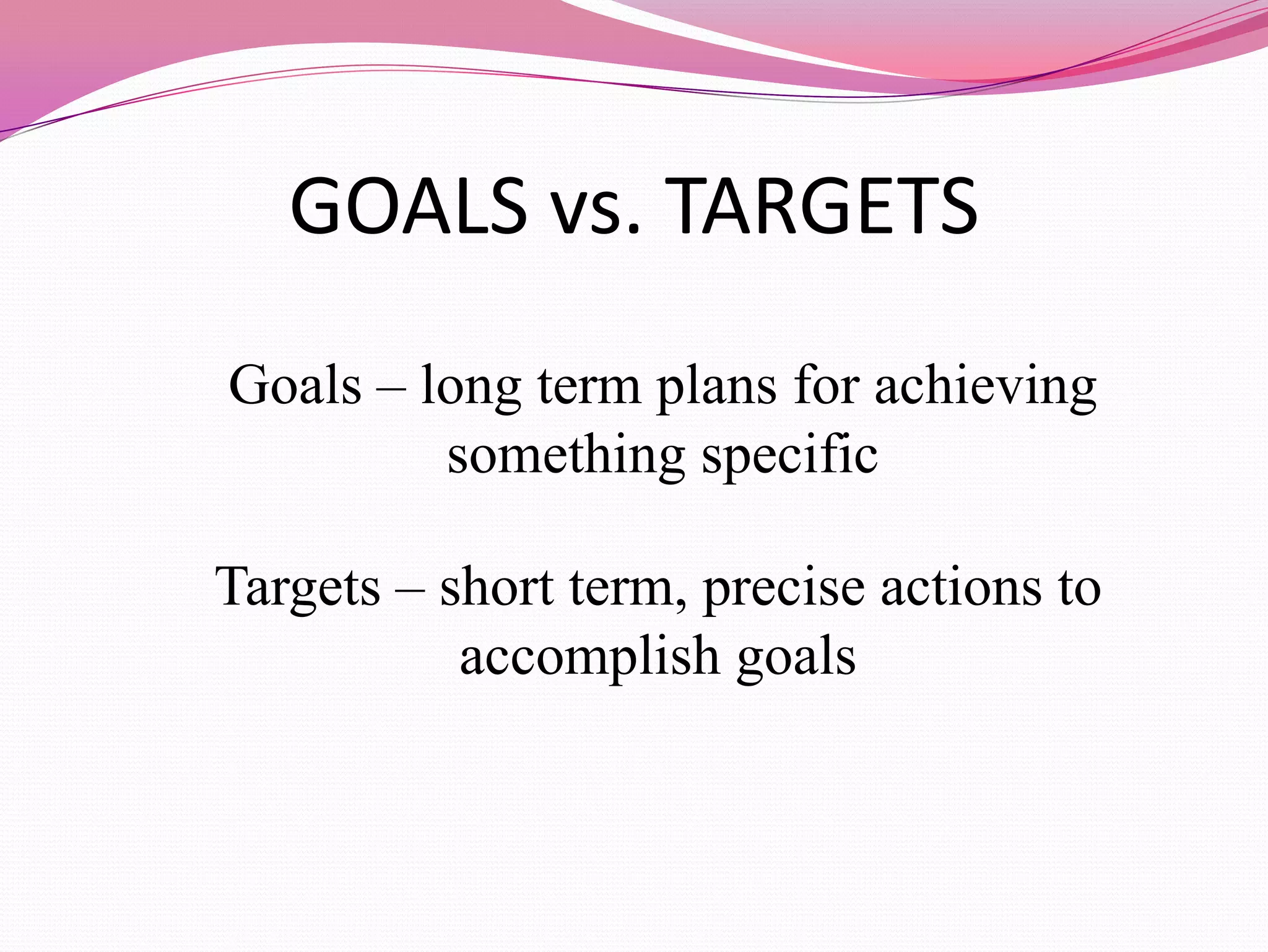 Goal setting presentation | PPTX | Science