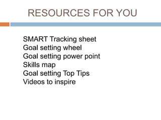 Goal setting presentation | PPTX