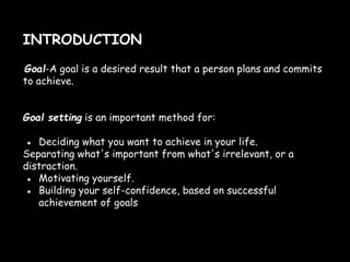 Goal setting | PPT