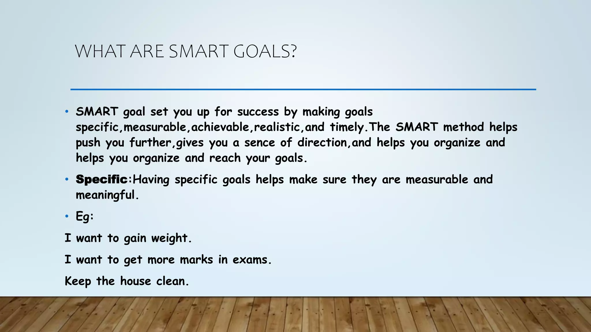 GOAL SETTING .pptx | Science