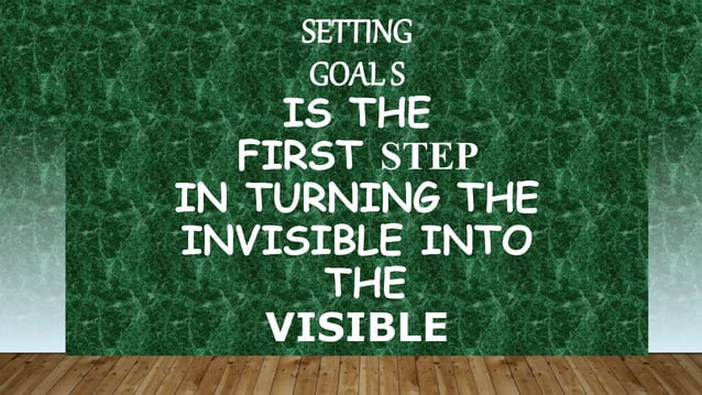 GOAL SETTING .pptx | Science