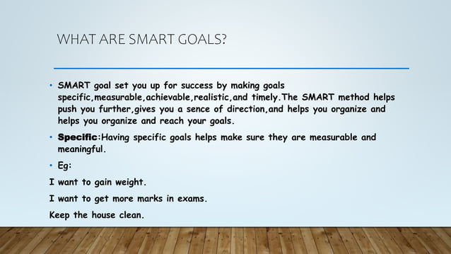 GOAL SETTING .pptx | Science