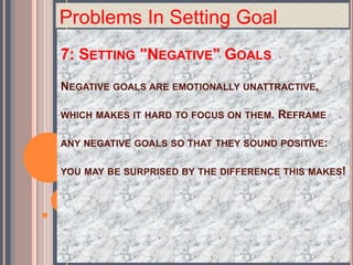 Goal settings problems | PPTX