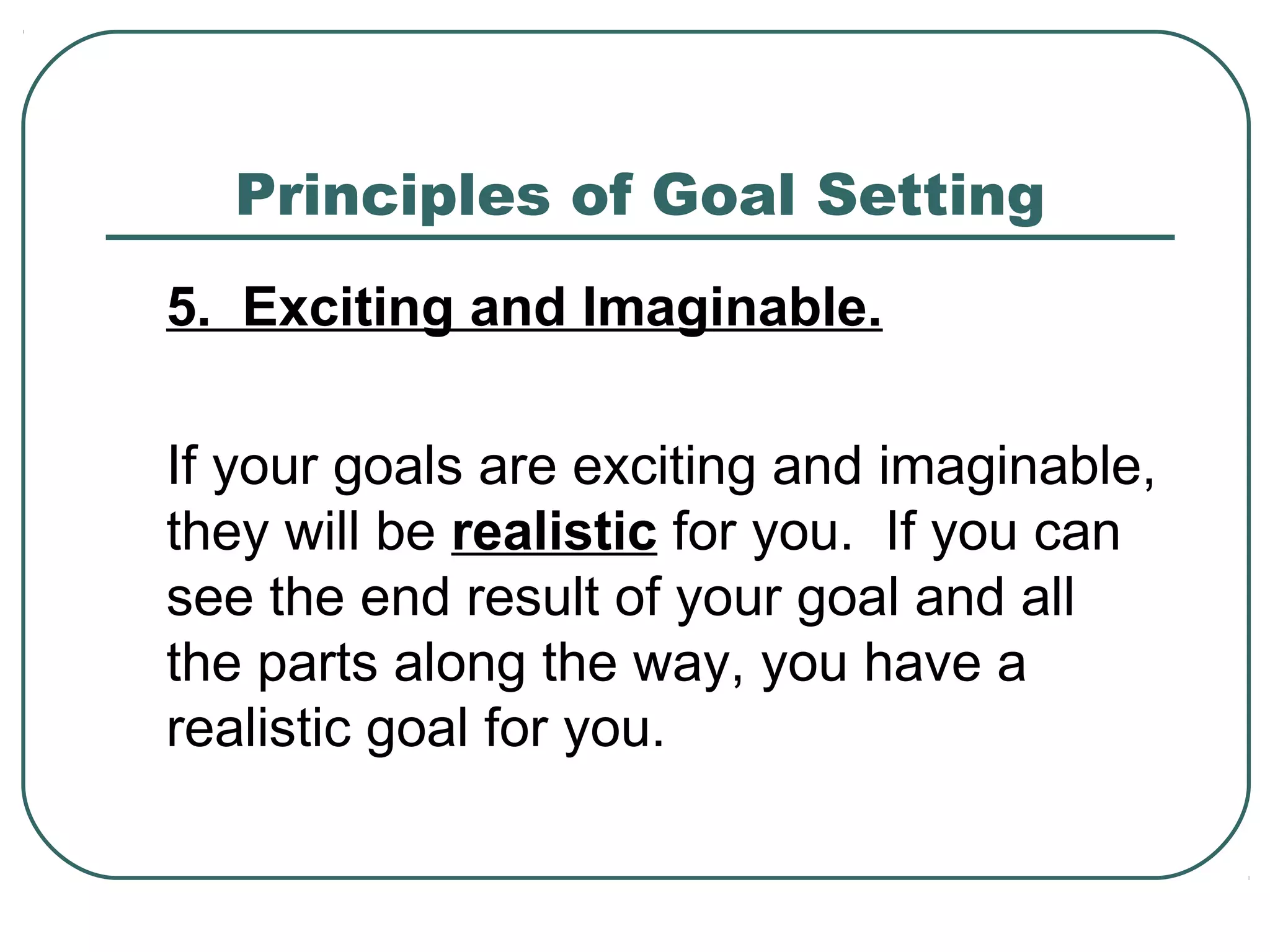 Goal settings suit | PPT