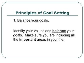 Goal settings suit | PPT
