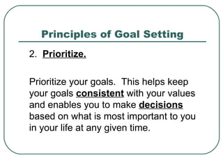 Goal settings suit | PPT