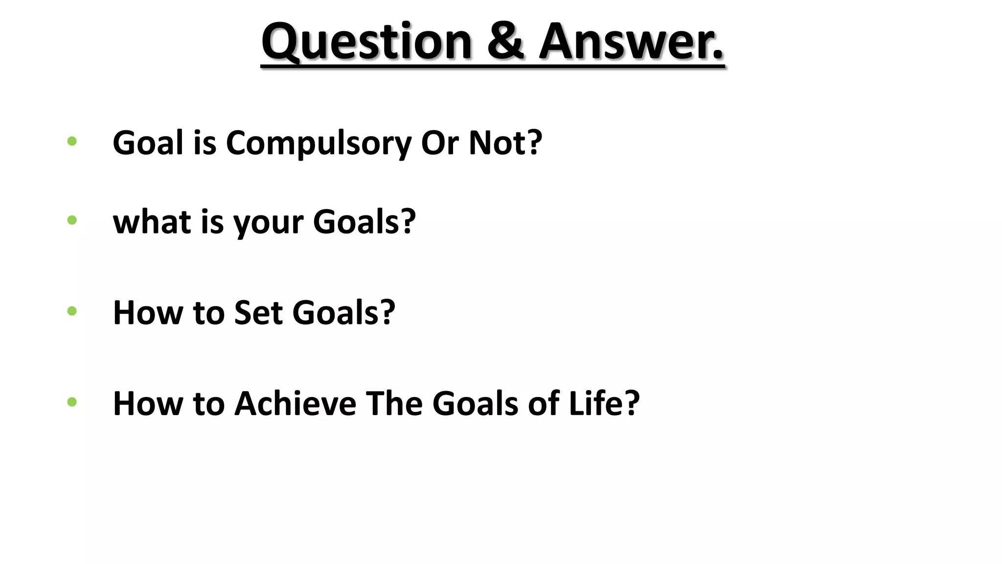 Goal Setting Technique | PPTX