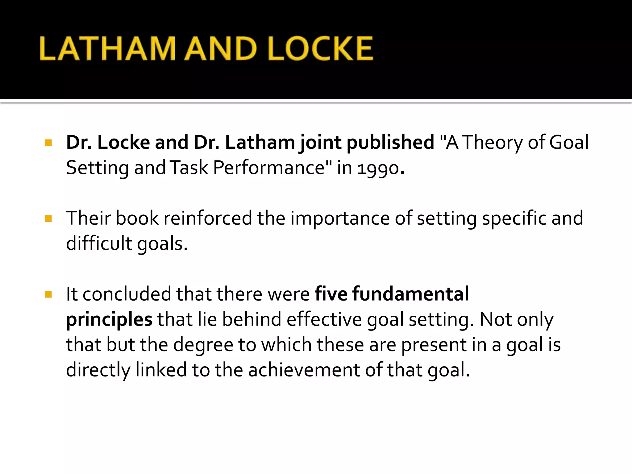 Goal setting theory | PPTX