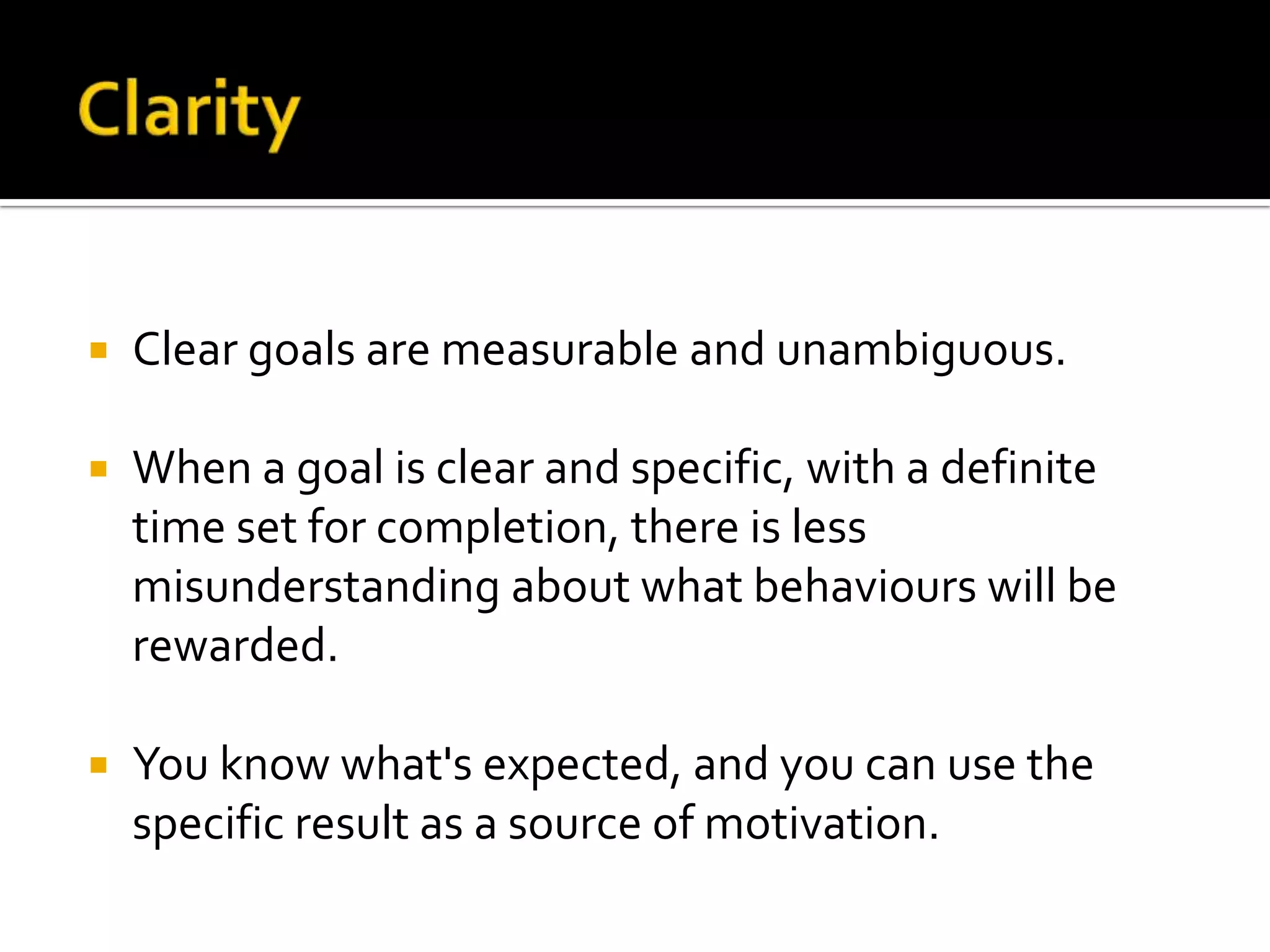 Goal setting theory | PPTX