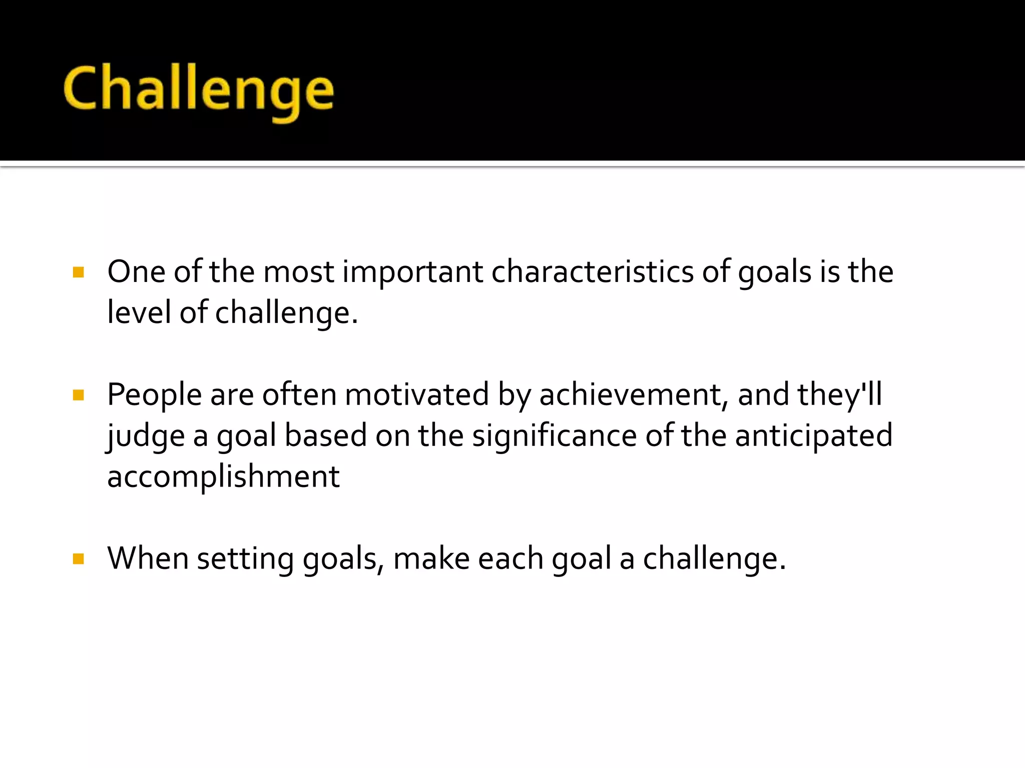 Goal setting theory | PPTX