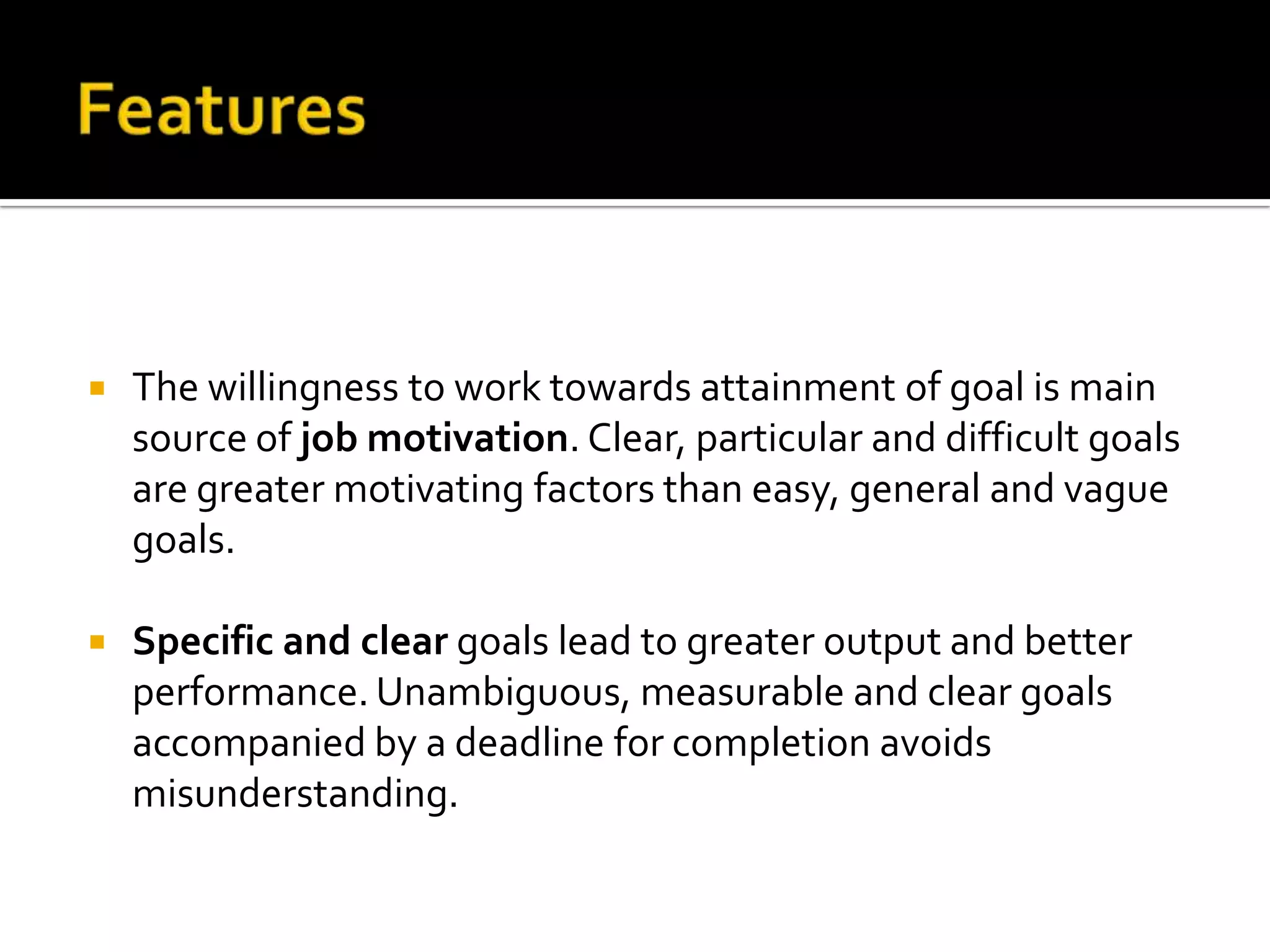 Goal setting theory | PPTX