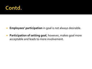 Goal setting theory | PPTX