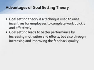 Goal setting theory | PPTX
