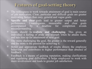 Goal Setting Theory in management for motivation.pptx