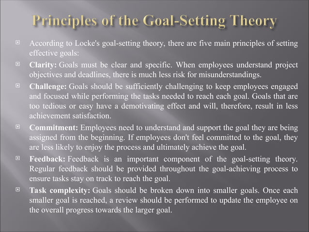 Goal Setting Theory in management for motivation.pptx