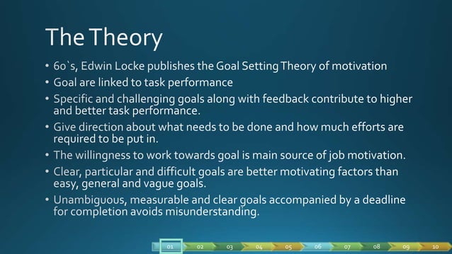 Goal setting theory | PPTX