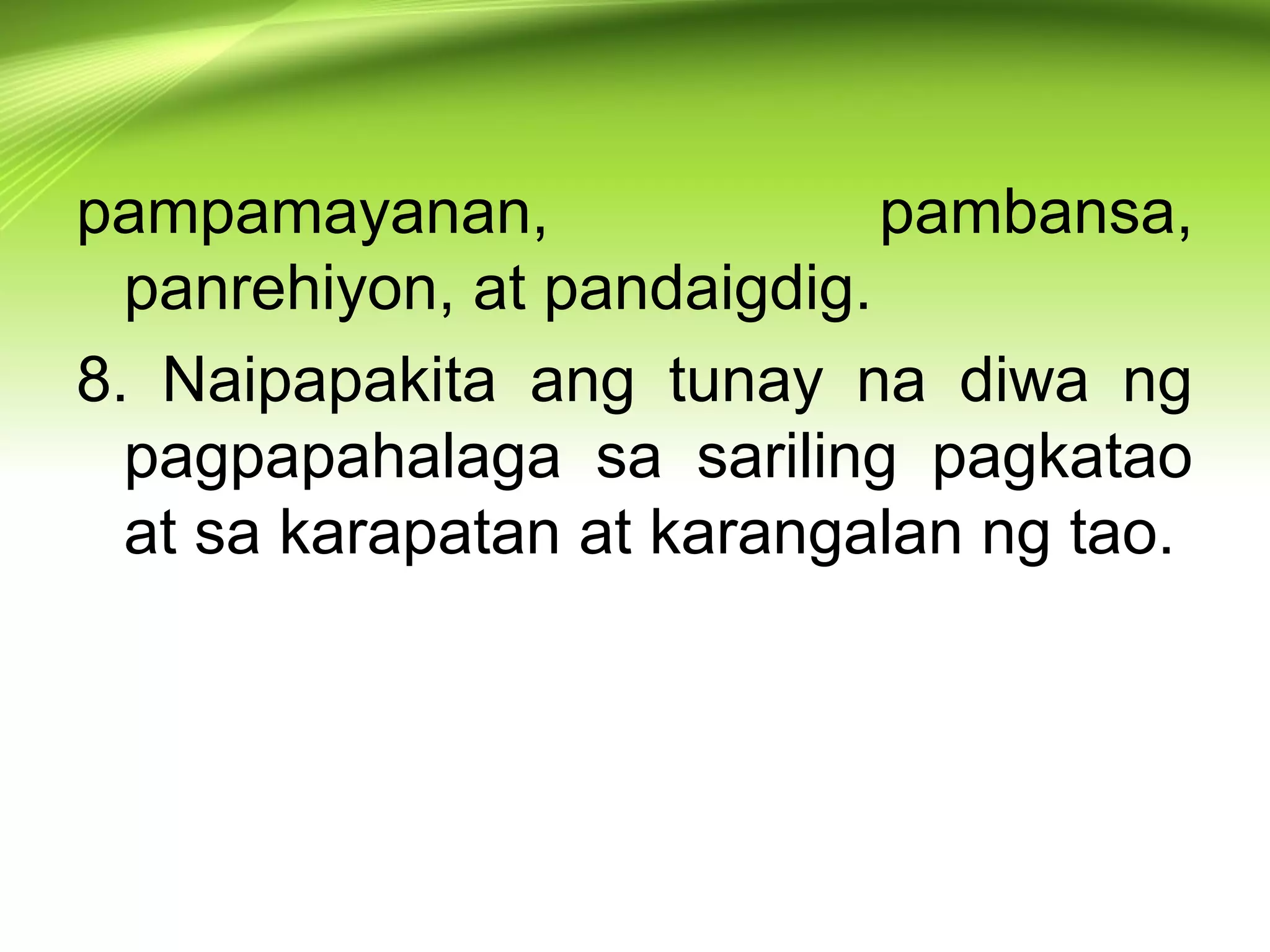 Goals, expectations and competencies of makabayan secondary level | PPT