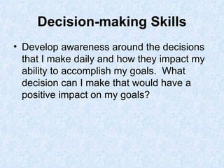 Goals For Smart Goals | PPT