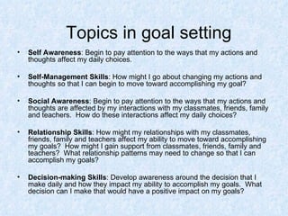 Goals For Smart Goals | PPT