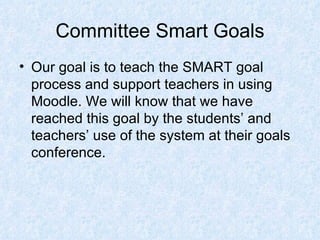 Goals For Smart Goals | PPT