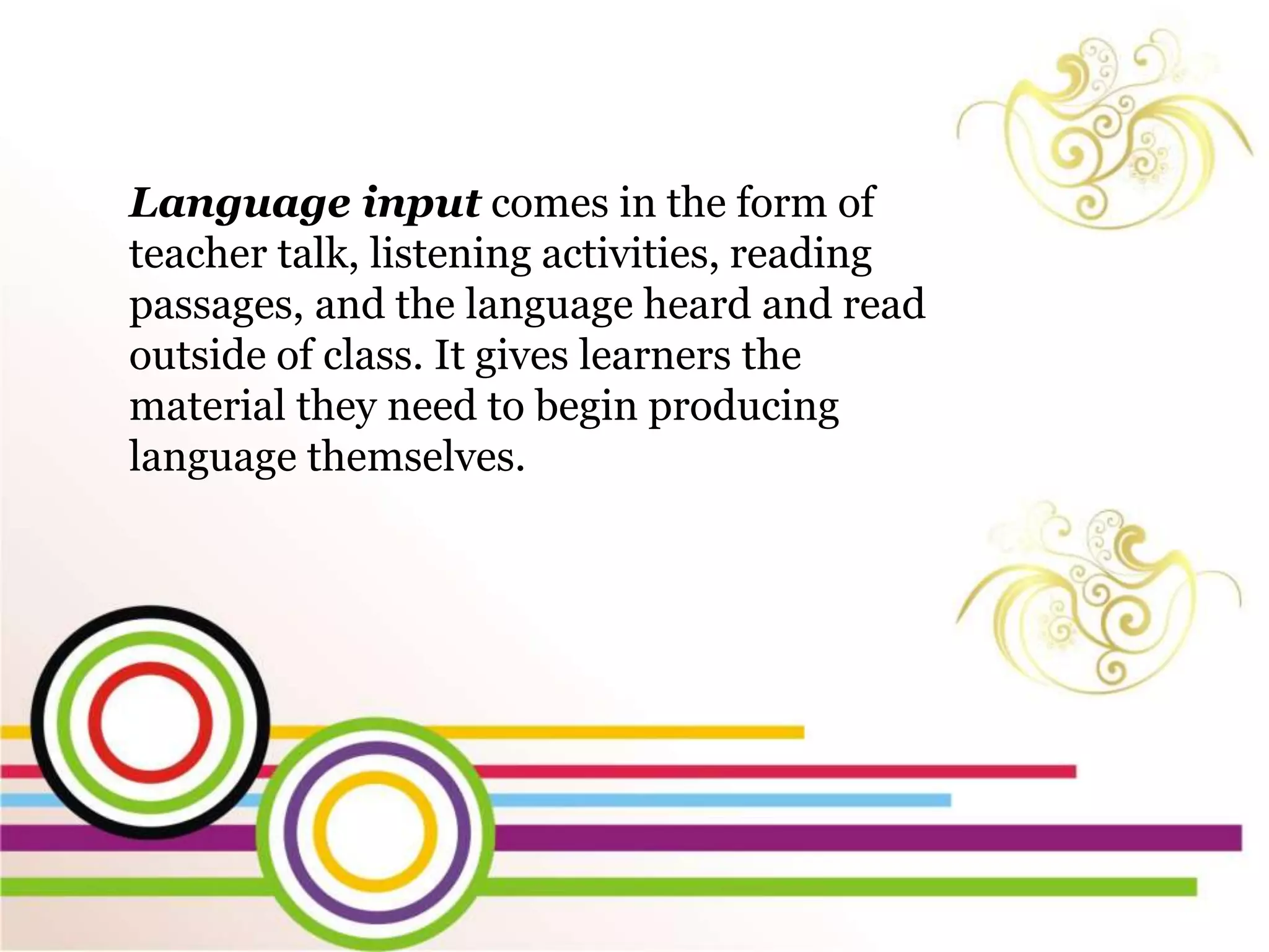 Goals In Teaching Speaking Ppt Ppt