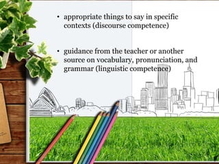 Goals in teaching speaking (ppt) | PPTX