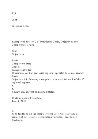 Goals, Objectives and Competencies FormPractical Experience Sit.docx