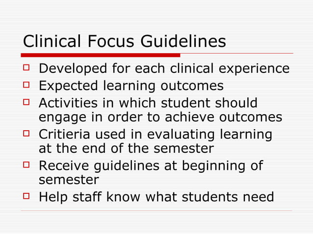 Goals of Clinical Nursing Education | PPT