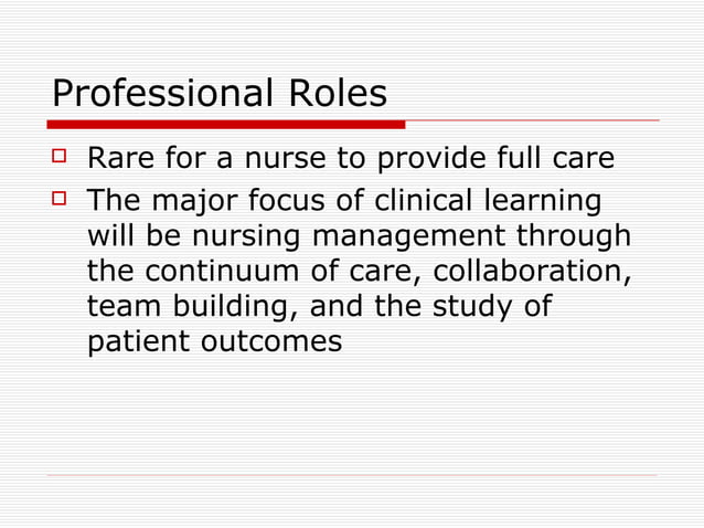 Goals of Clinical Nursing Education | PPT