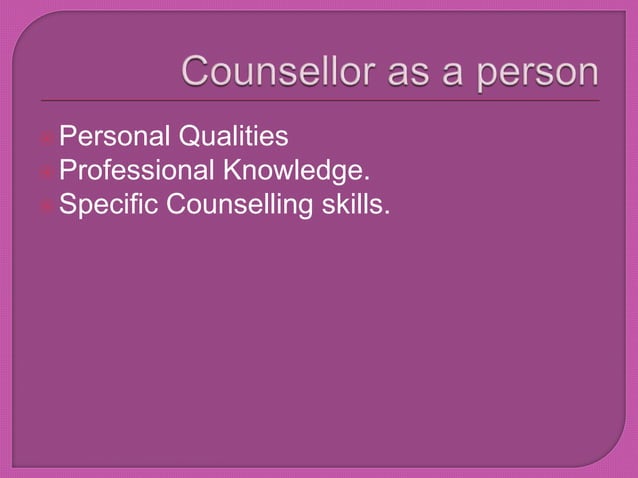 Goals of counselling | PPTX | Education