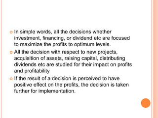 Goals of fm ppt | PPT