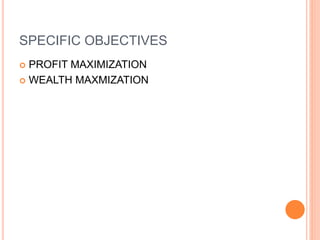Goals of fm ppt | PPT
