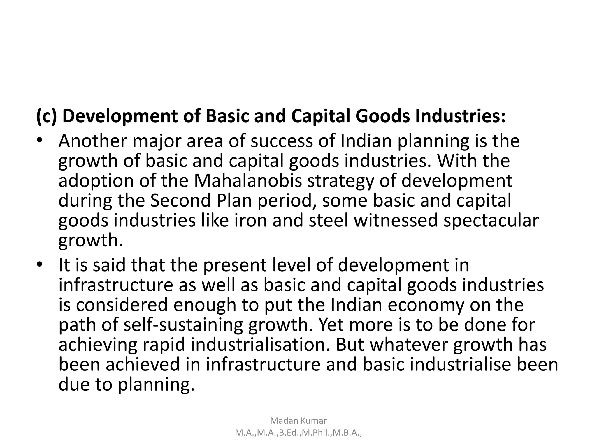 Goals of india's development plans | PPTX