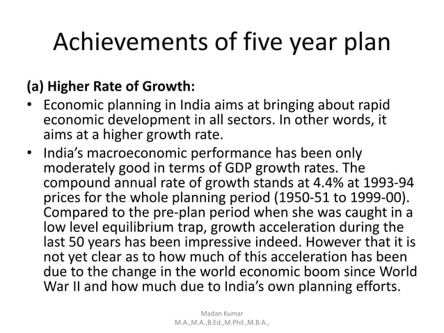 Goals of india's development plans | PPT