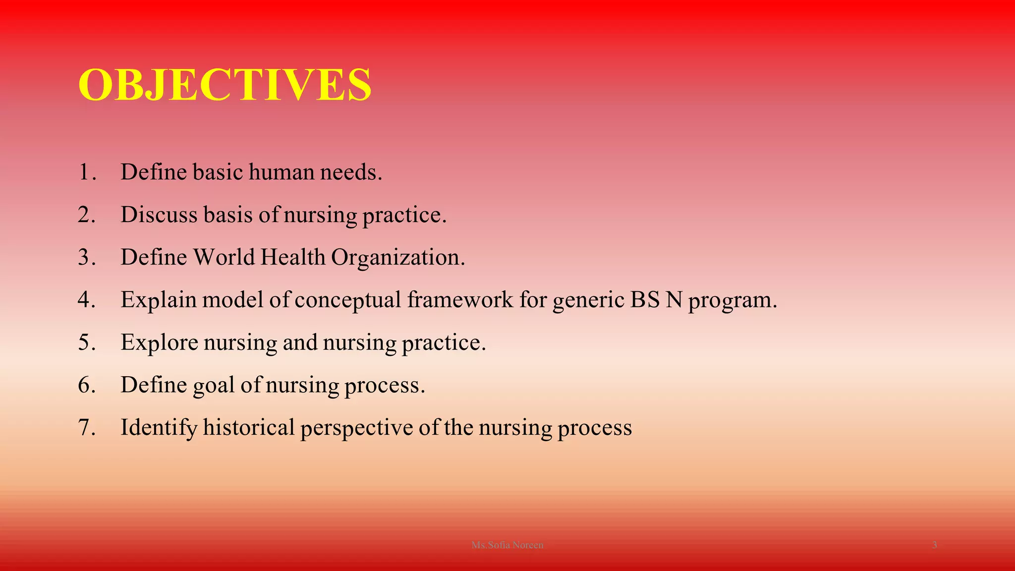 Goals of Nursing and related concepts | PDF