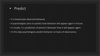 Goals of psychology | PPTX