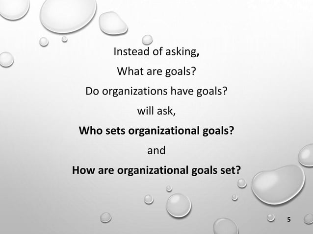 GOALS, POWER, AND CONTROL.pptx | Business | Business and Finance