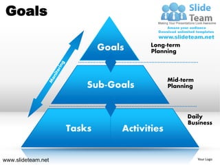 Goals powerpoint ppt templates. | PDF
