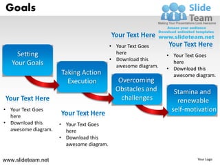 Goals powerpoint ppt templates. | PDF